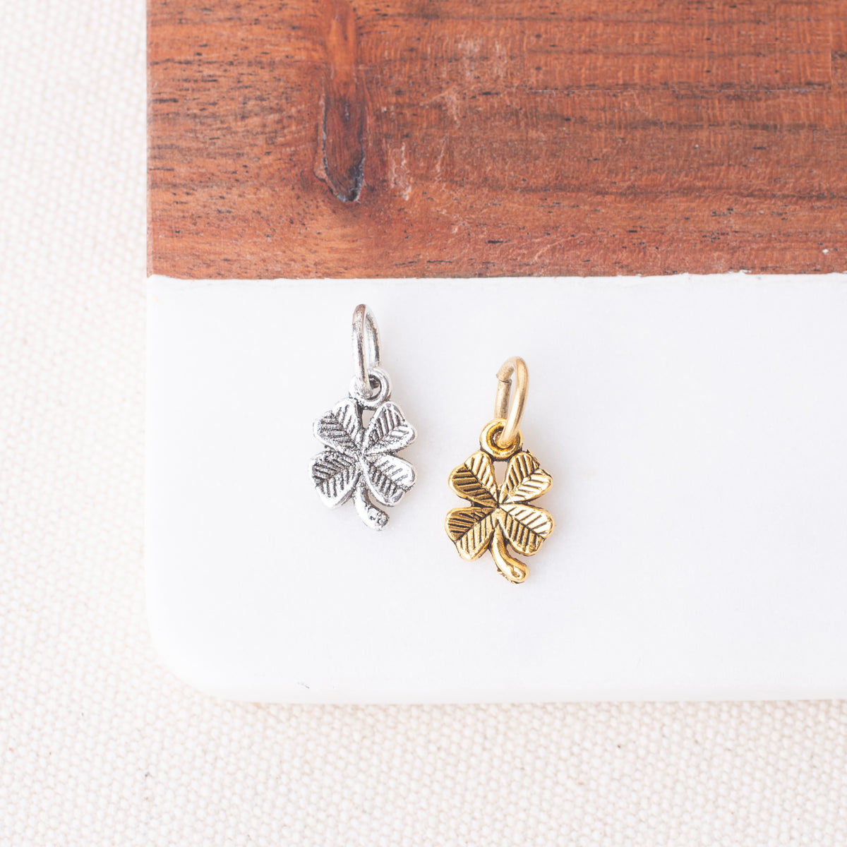 Four Leaf Clover Lucky Metal Charm – Bel Kai