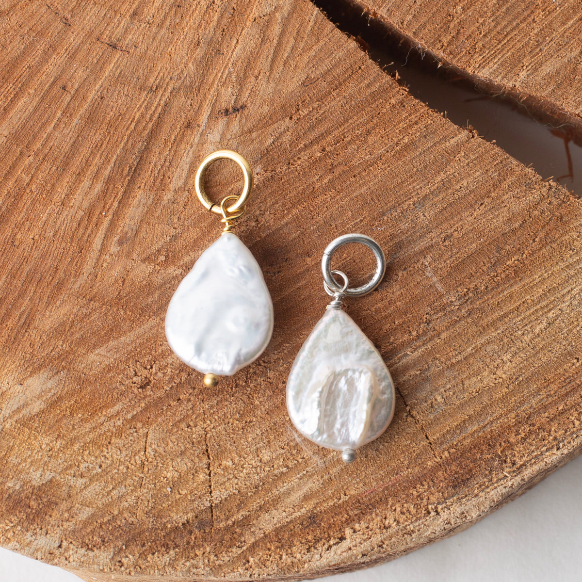 Freshwater Pearl Teardrop Charm – Bel Kai