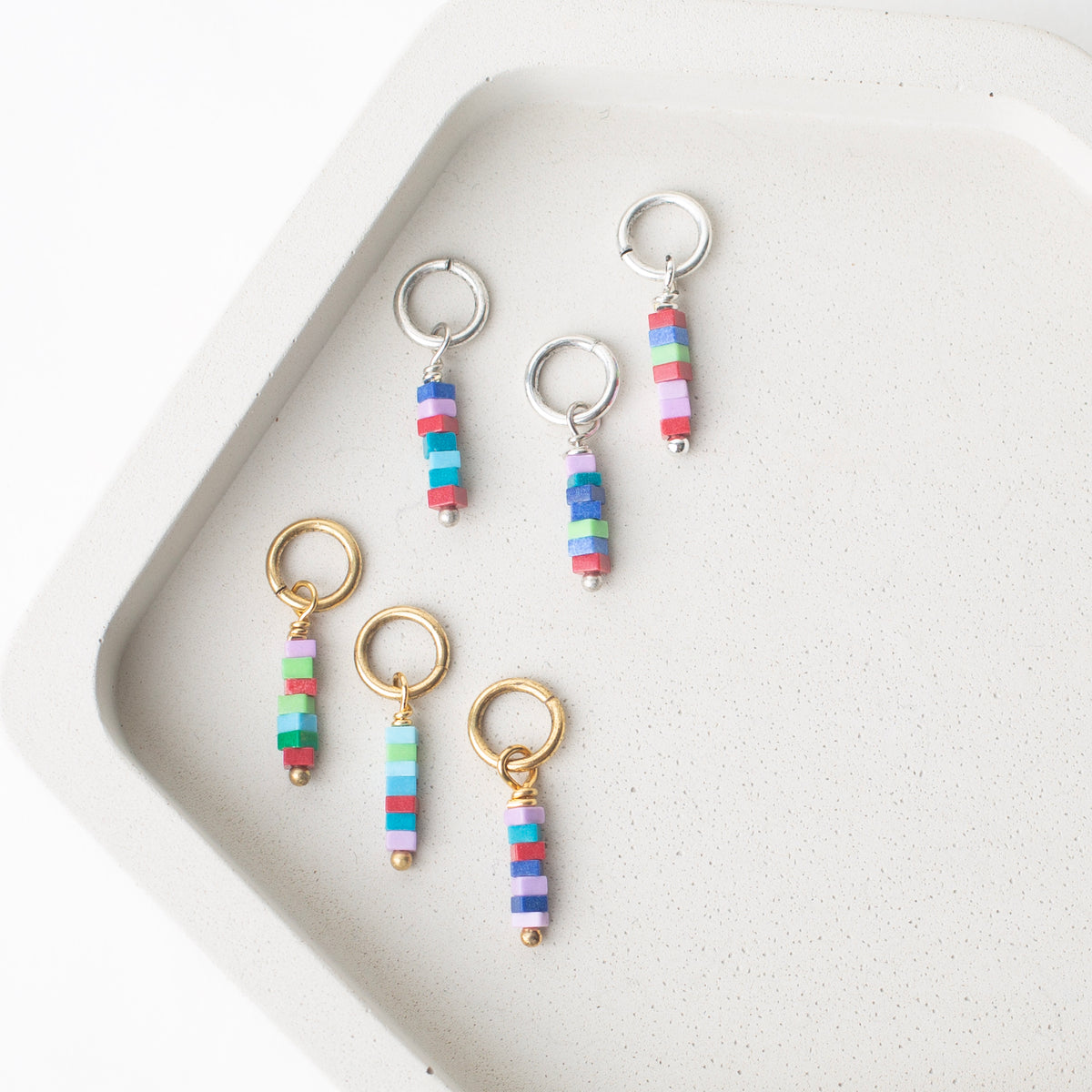 Color Cube Turquoise Stick Charms – Bel Kai